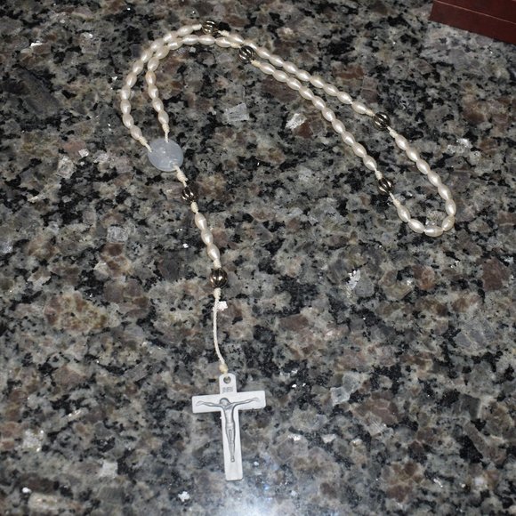 Jewelry | Plastic Beaded Crucifix Rosary | Poshmark
